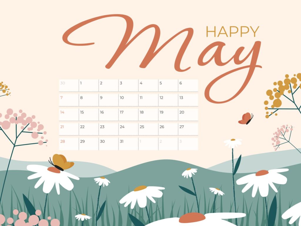 Free Month of May Calendar – MasterBundles