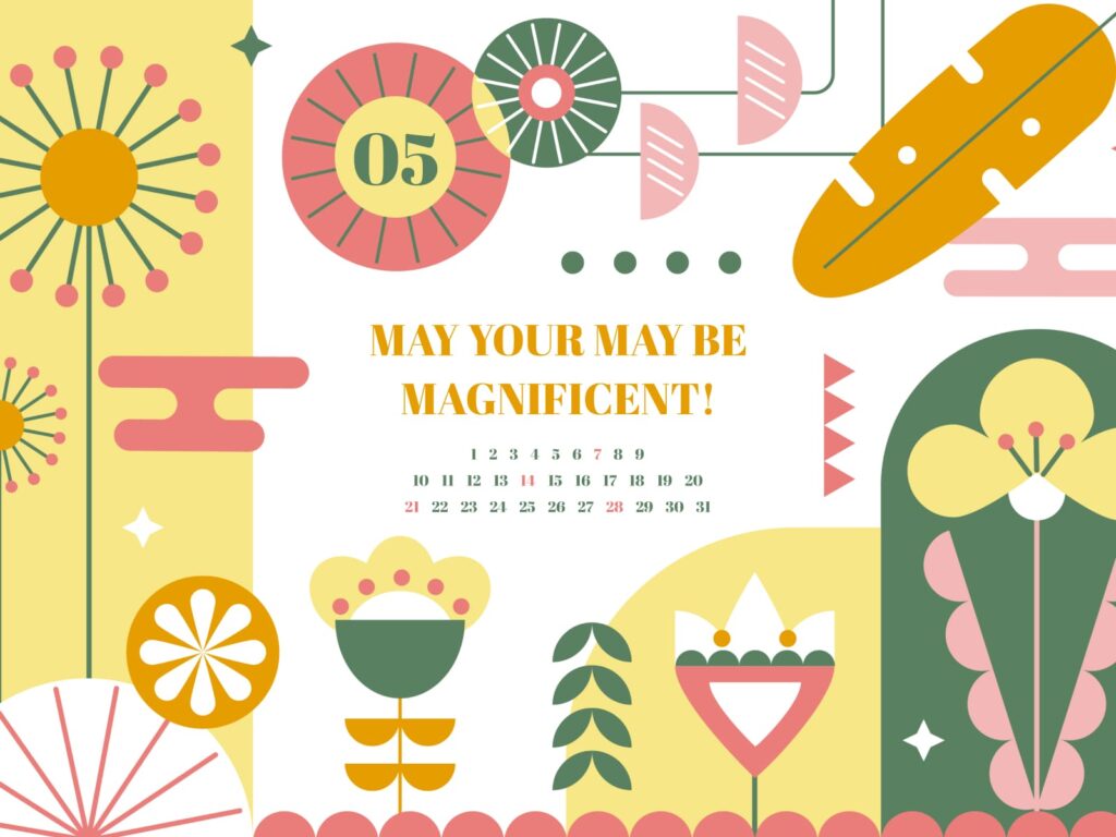 Free May Calendar Printable – MasterBundles