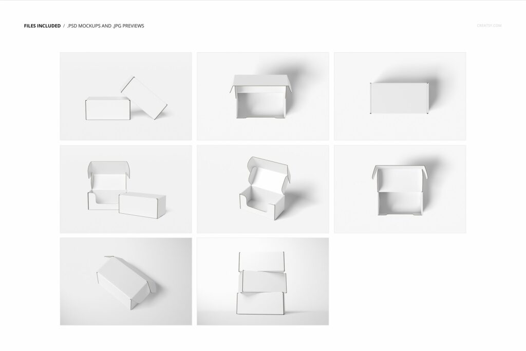 Front Tuck Mailer Box Mockup Set 2 – MasterBundles