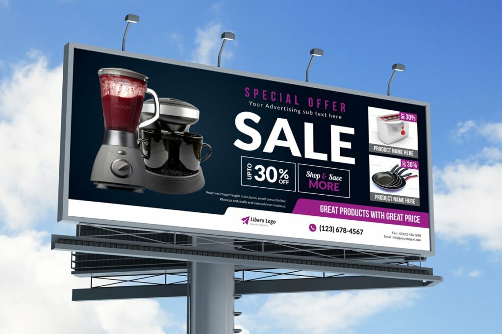 Product Promotion Billboard Signage – MasterBundles