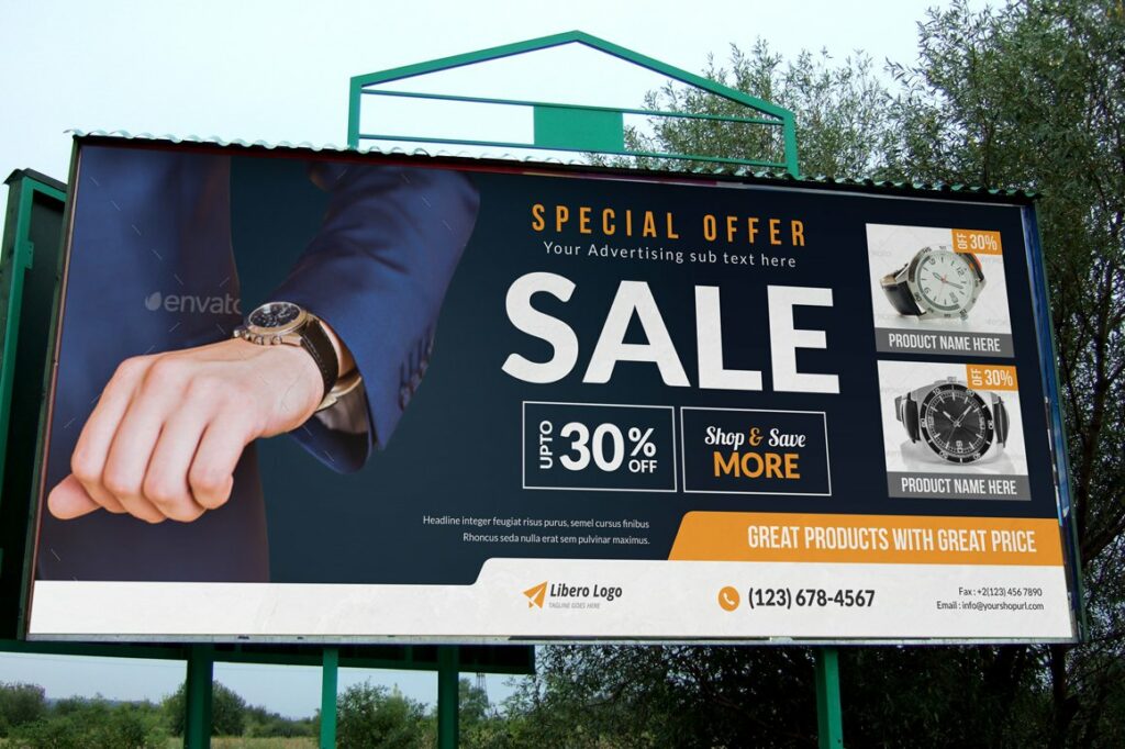Product Promotion Billboard Signage – MasterBundles