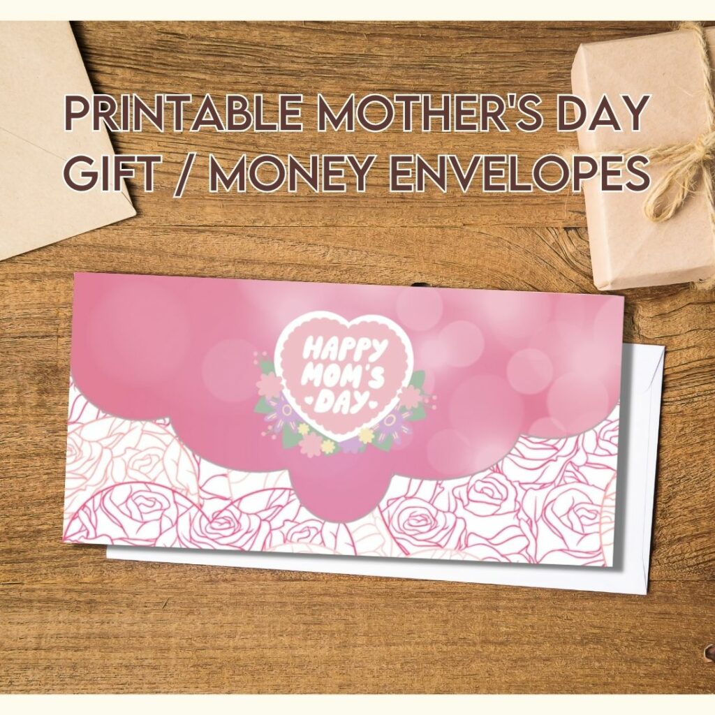 Printable Mother's Day Theme Gift Envelopes - MasterBundles