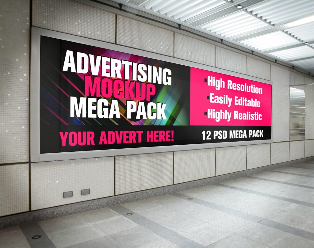 Advertising Mockup – MasterBundles