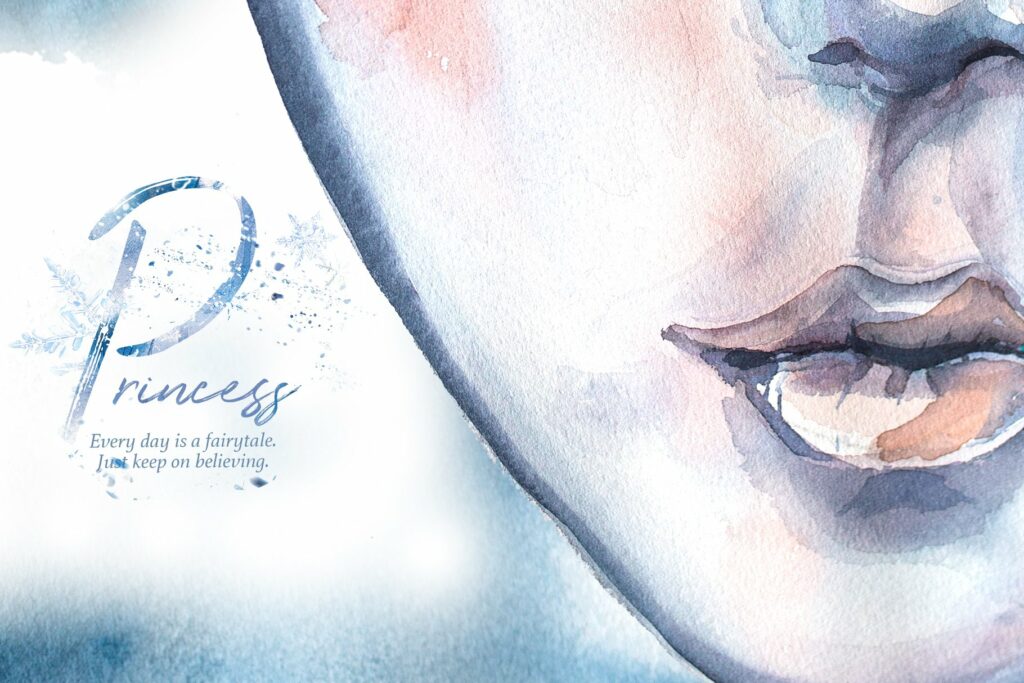 Watercolor Princess Clipart Set – MasterBundles