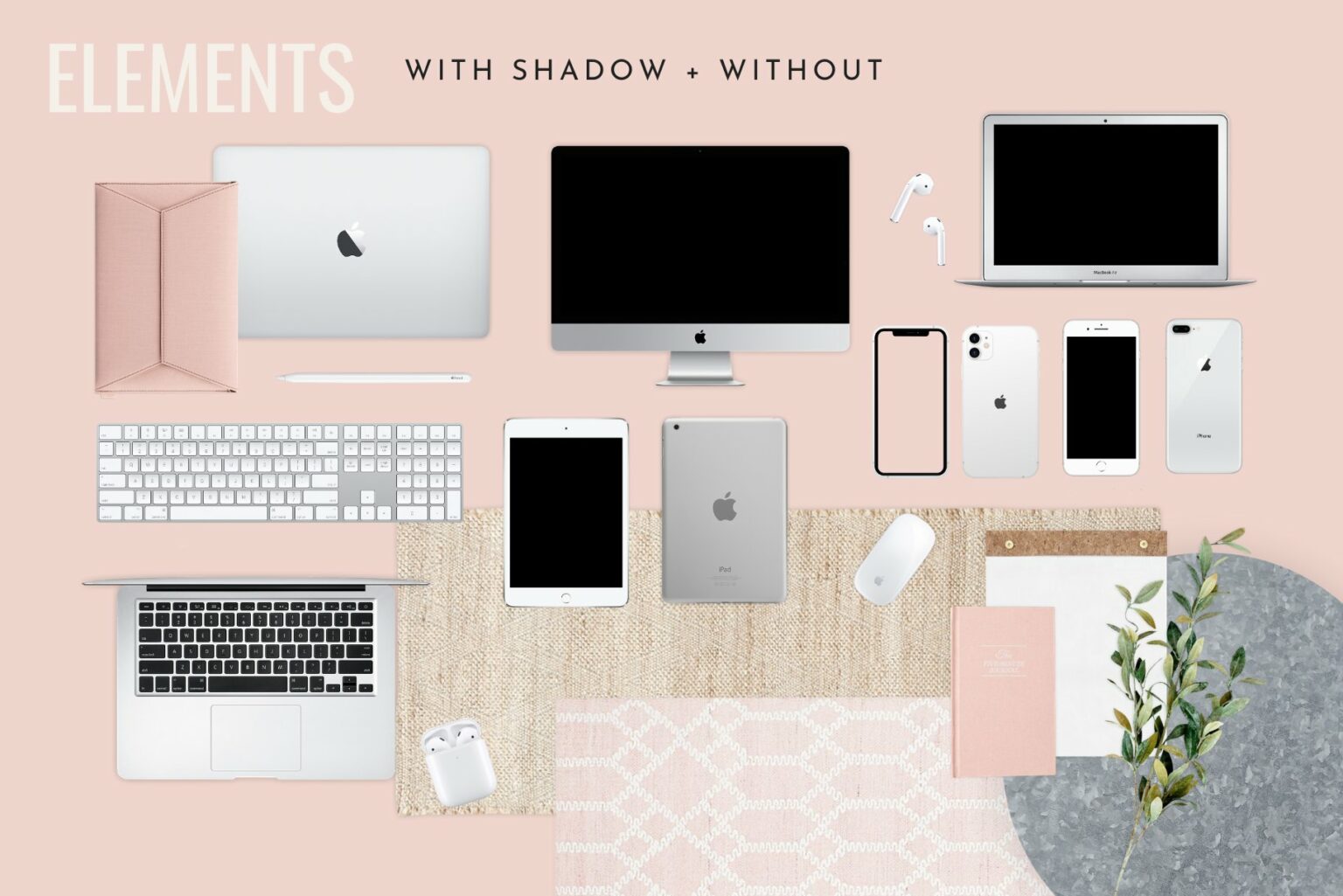Blush Pink Scene Creator + Mockups – MasterBundles