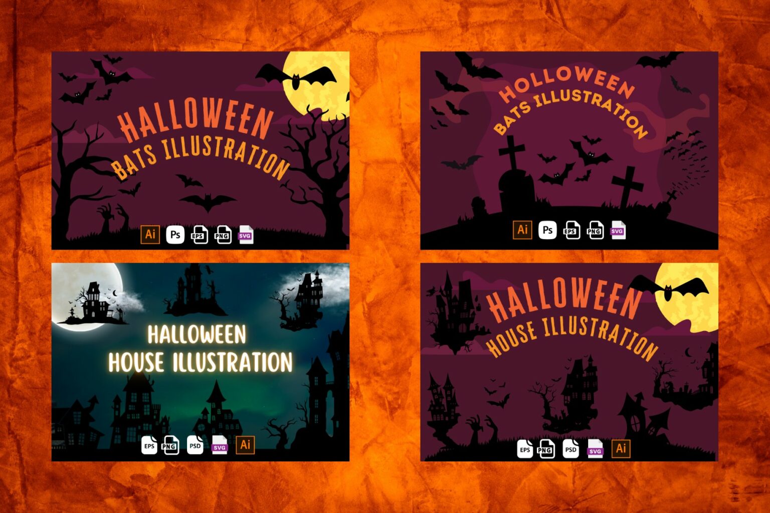 Halloween mega illustrations Bundle – MasterBundles