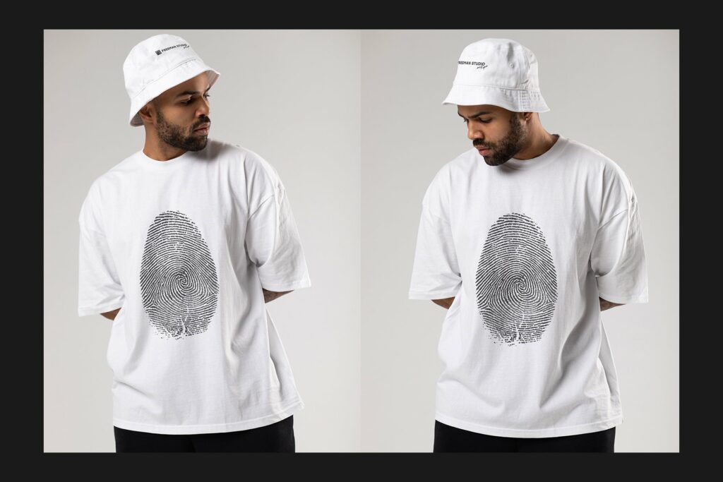 T-Shirt and Bucket Hat Mock-Up Set – MasterBundles