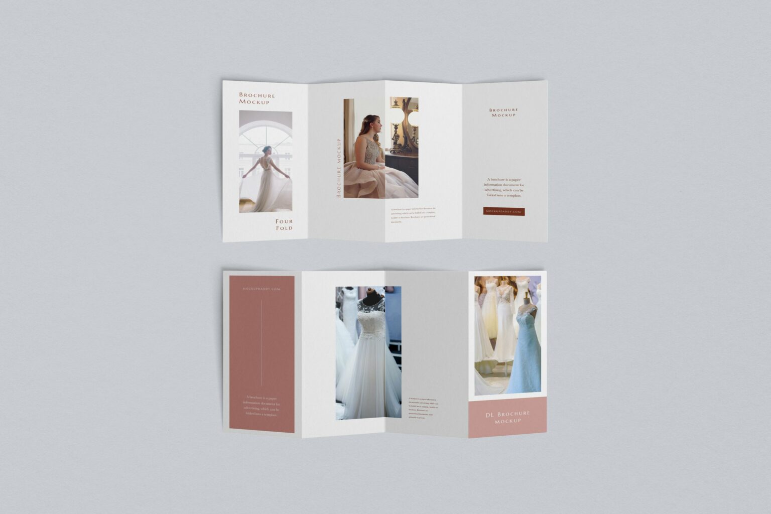 DL 4 Fold Brochure Mockup – MasterBundles