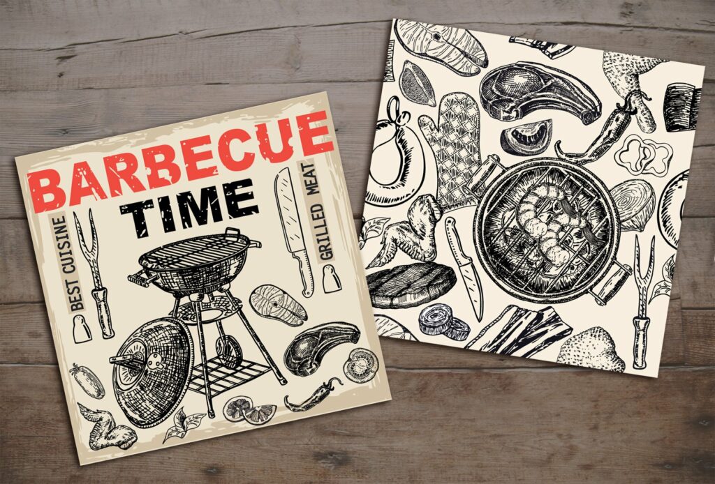 Barbecue hand drawn illustration set – MasterBundles