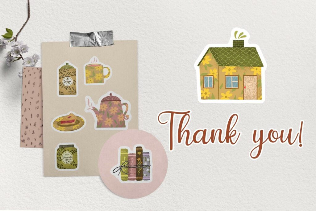 Cottagecore sticker pack - MasterBundles