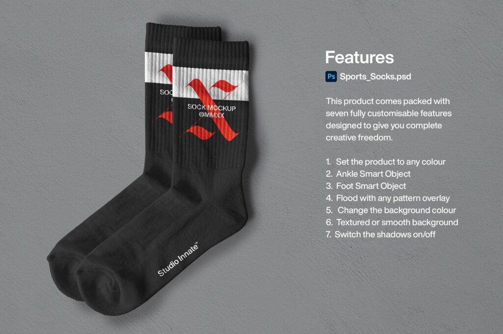 Sports Socks - Mockup – MasterBundles