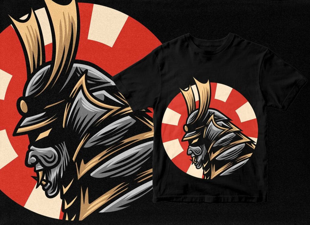 10 japanese samurai design bundle – MasterBundles