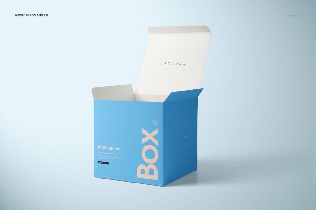Matte Gift Square Box Mockup Set – MasterBundles