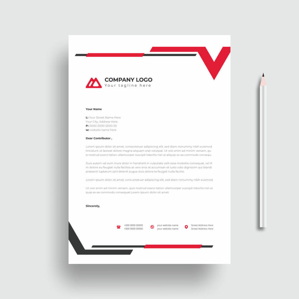 letterhead business corporate template design - MasterBundles