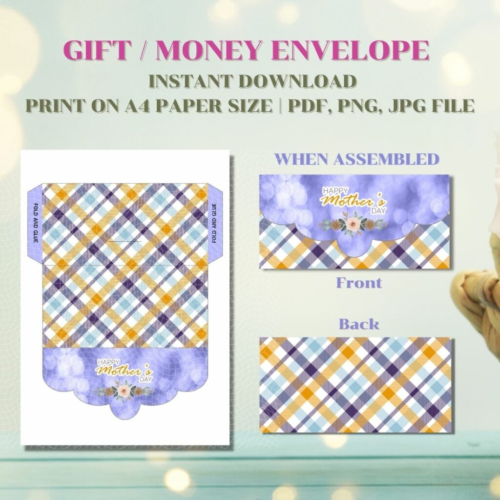 Printable Mother's Day Theme Gift Envelopes - MasterBundles