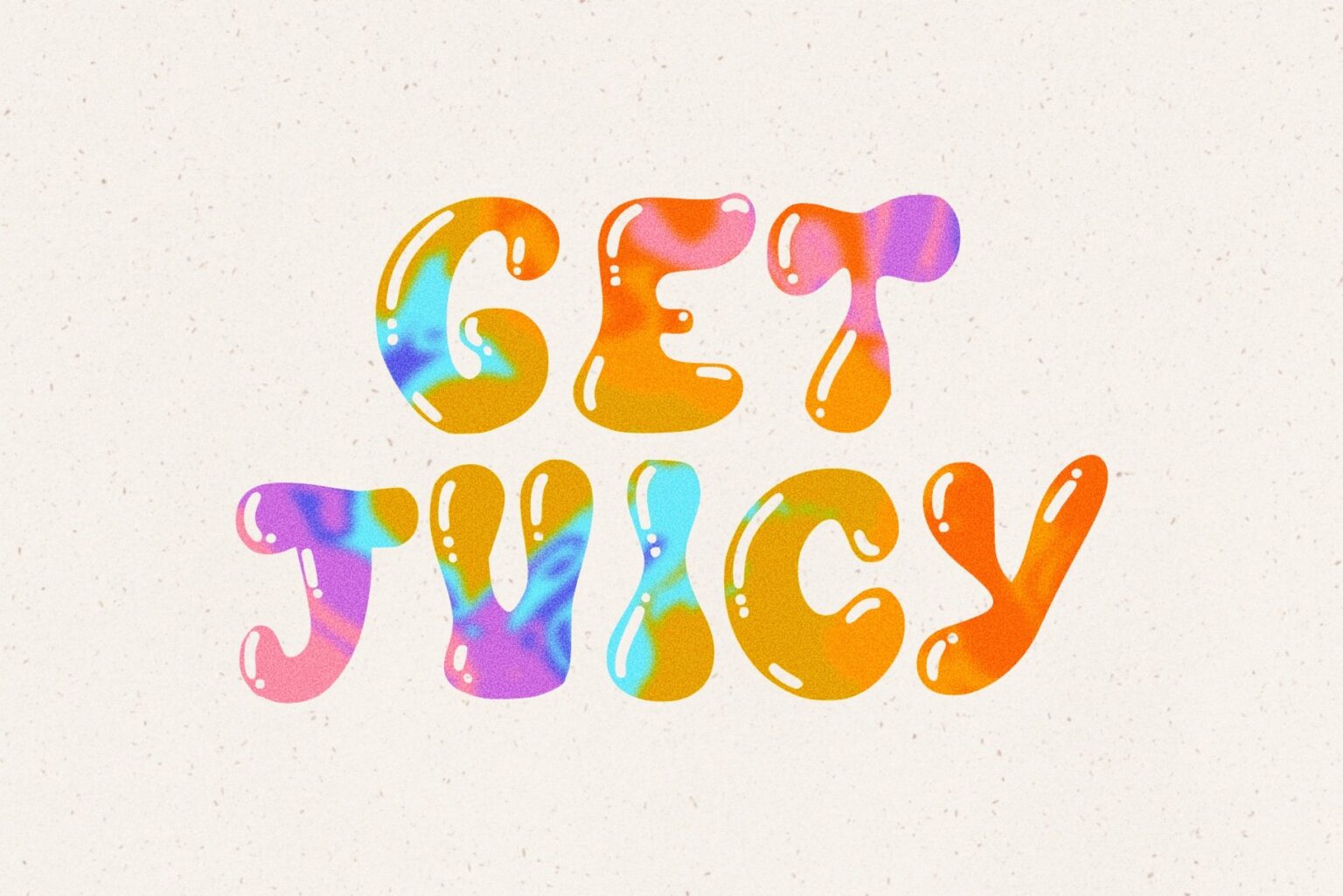 Psychedelic Bubble Juicy Font – MasterBundles