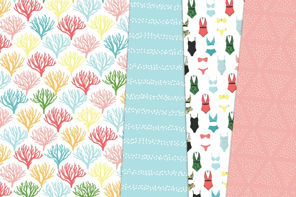 Summer Digital Paper Clipart Set – MasterBundles