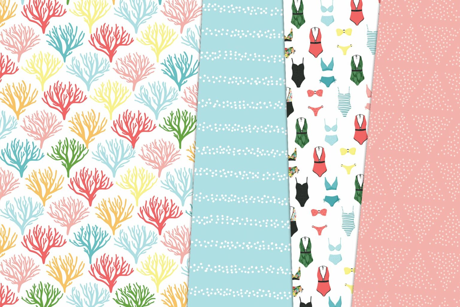 Summer Digital Paper Clipart Set – MasterBundles