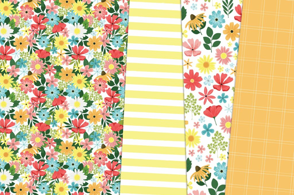 Summer Digital Paper Clipart Set – MasterBundles