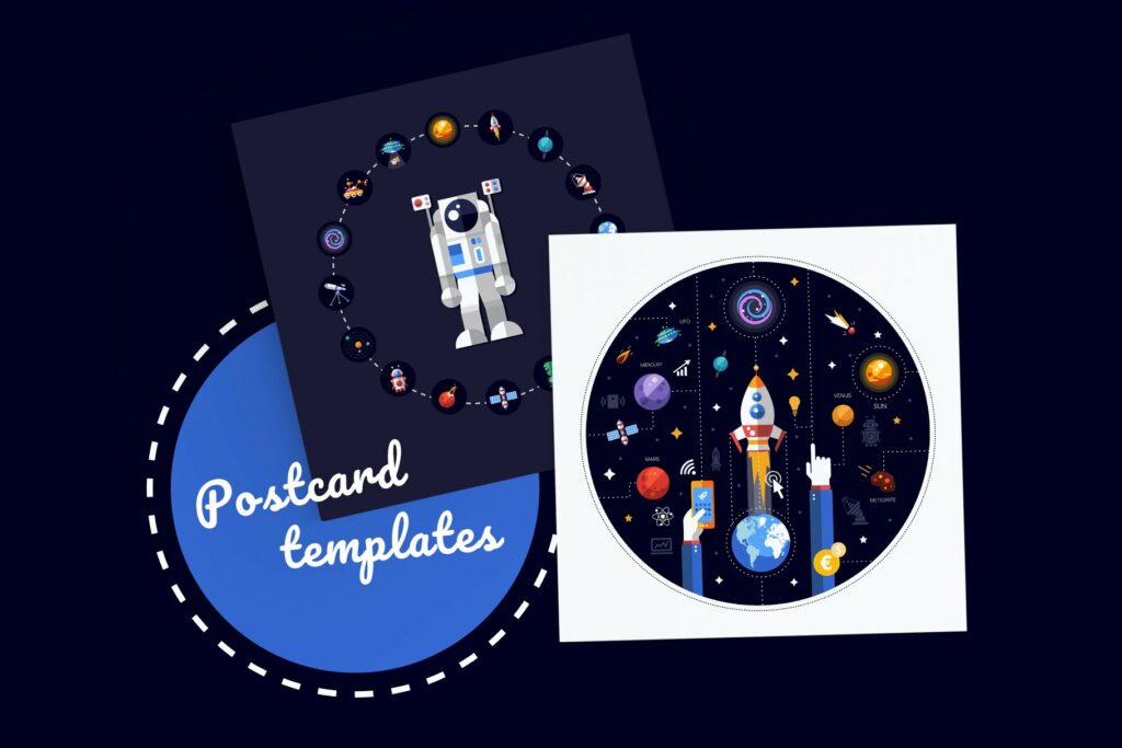 Space - Flat Design Elements Bundle – MasterBundles