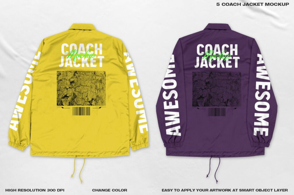 5 Coach Jacket - Mockup – MasterBundles