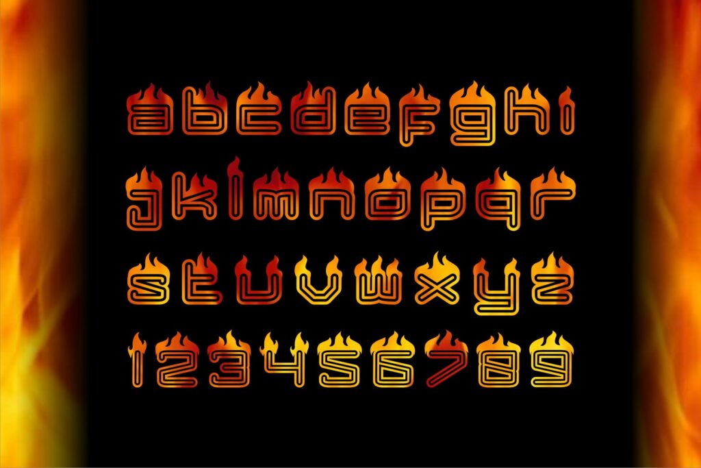 FIRE display Font – MasterBundles