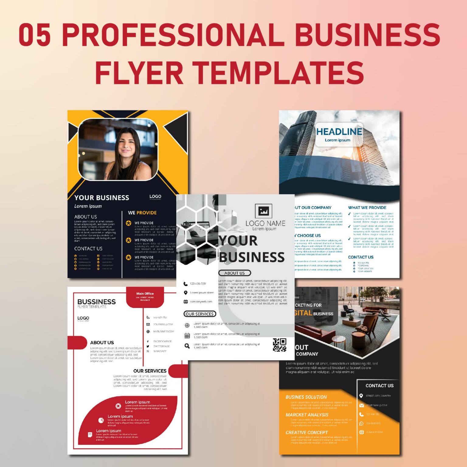 Corporate Flyer Design Template - MasterBundles