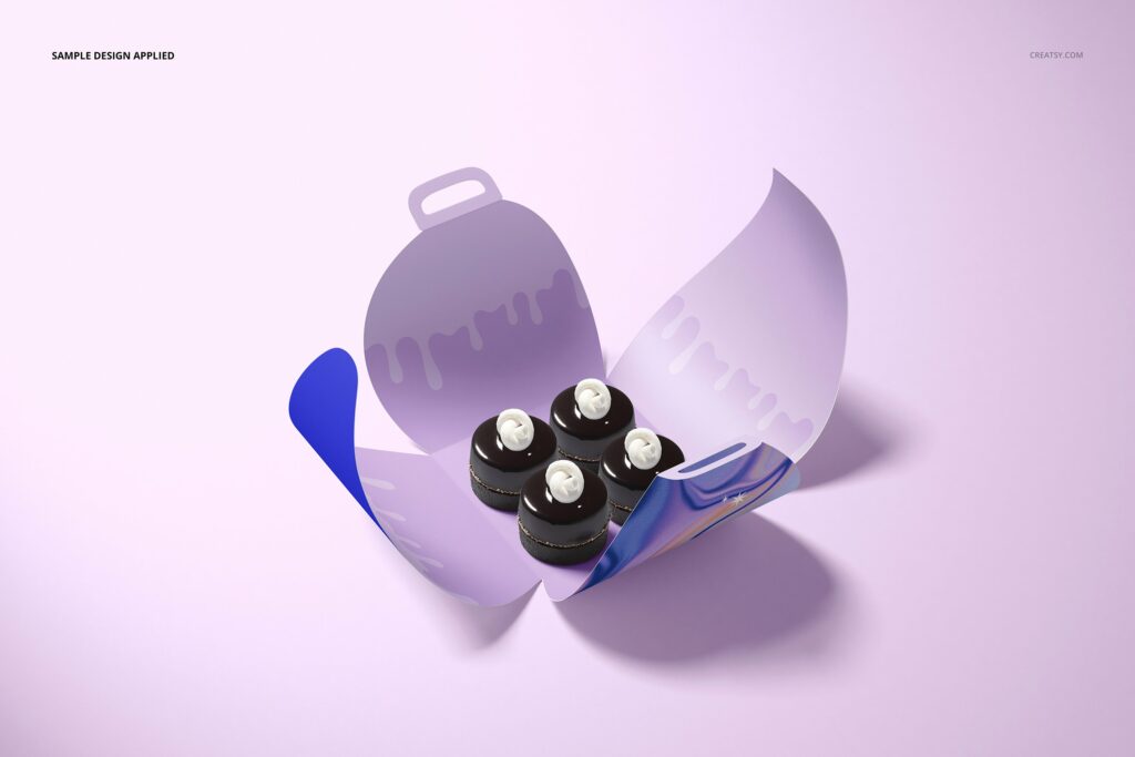 Curved Cake Box Mockup Set 2 – MasterBundles