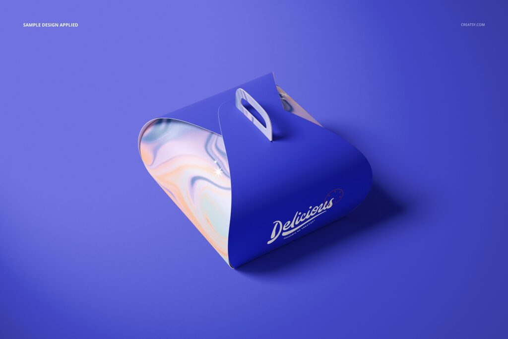 Curved Cake Box Mockup Set 2 – MasterBundles