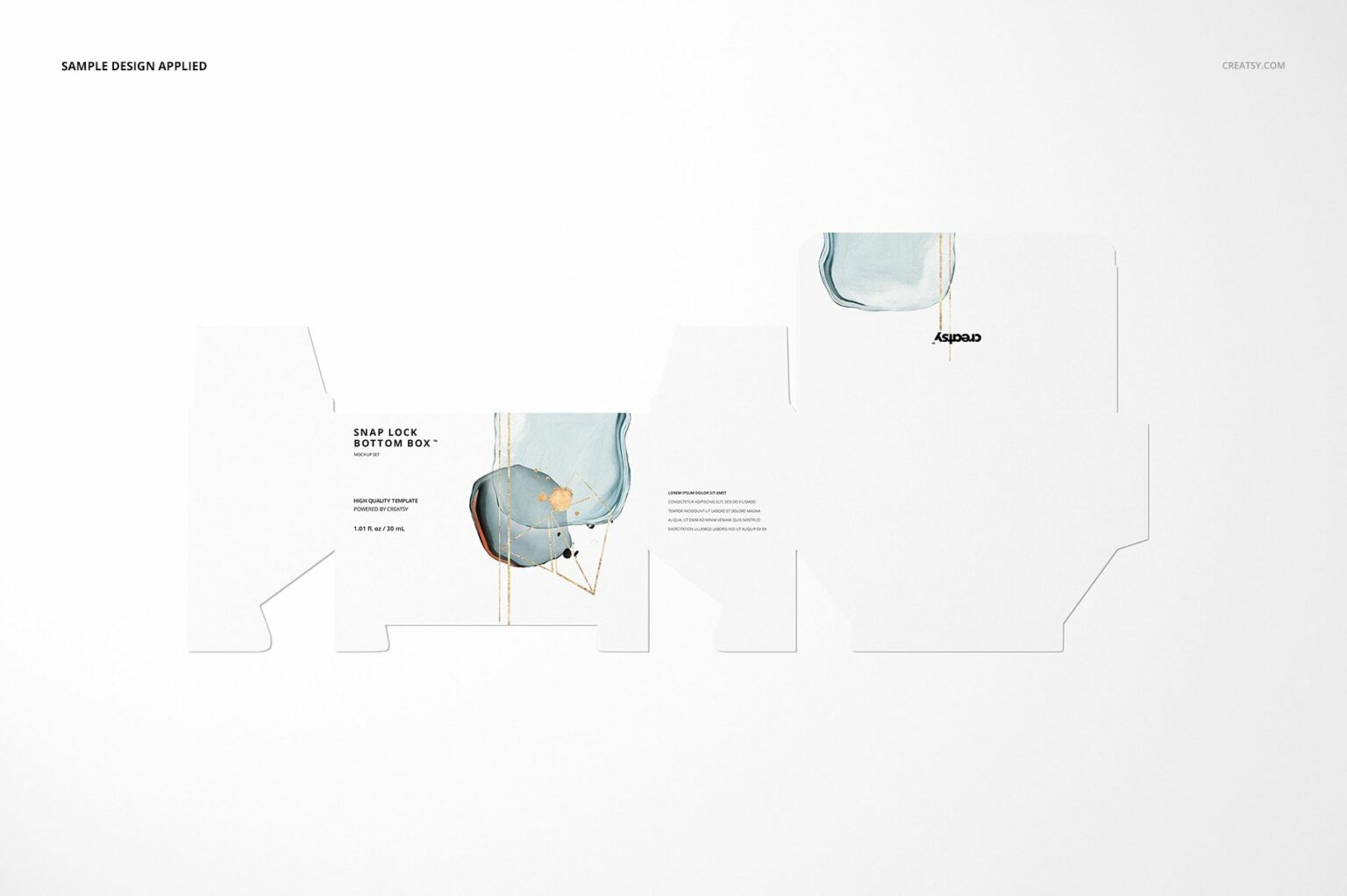Snap Lock Bottom Box Mockup Set – MasterBundles