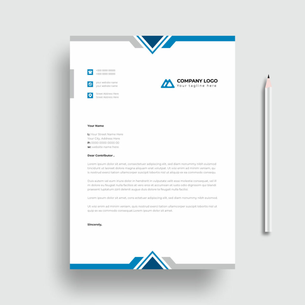 letterhead business corporate template design - MasterBundles