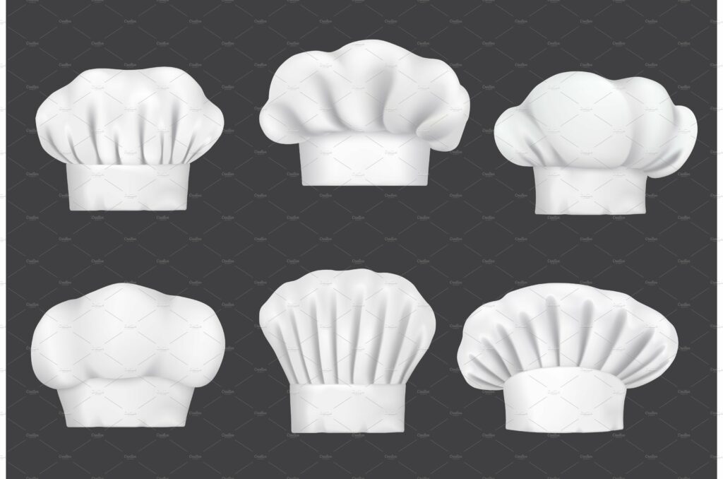 Realistic chef hats, cook caps – MasterBundles