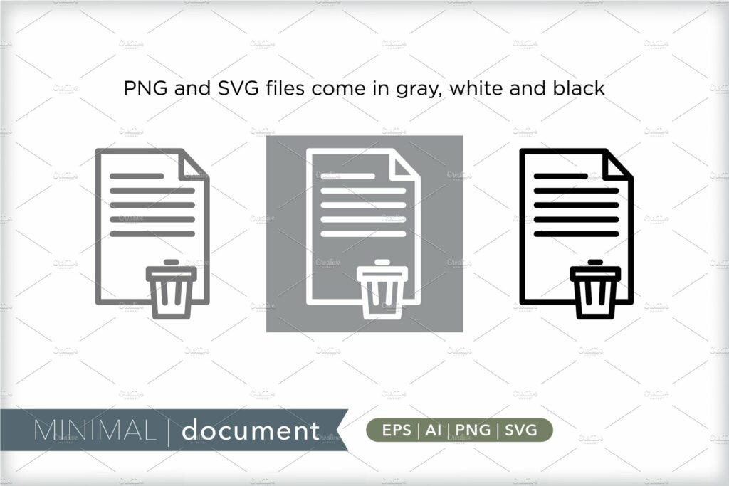 Minimal document icons – MasterBundles