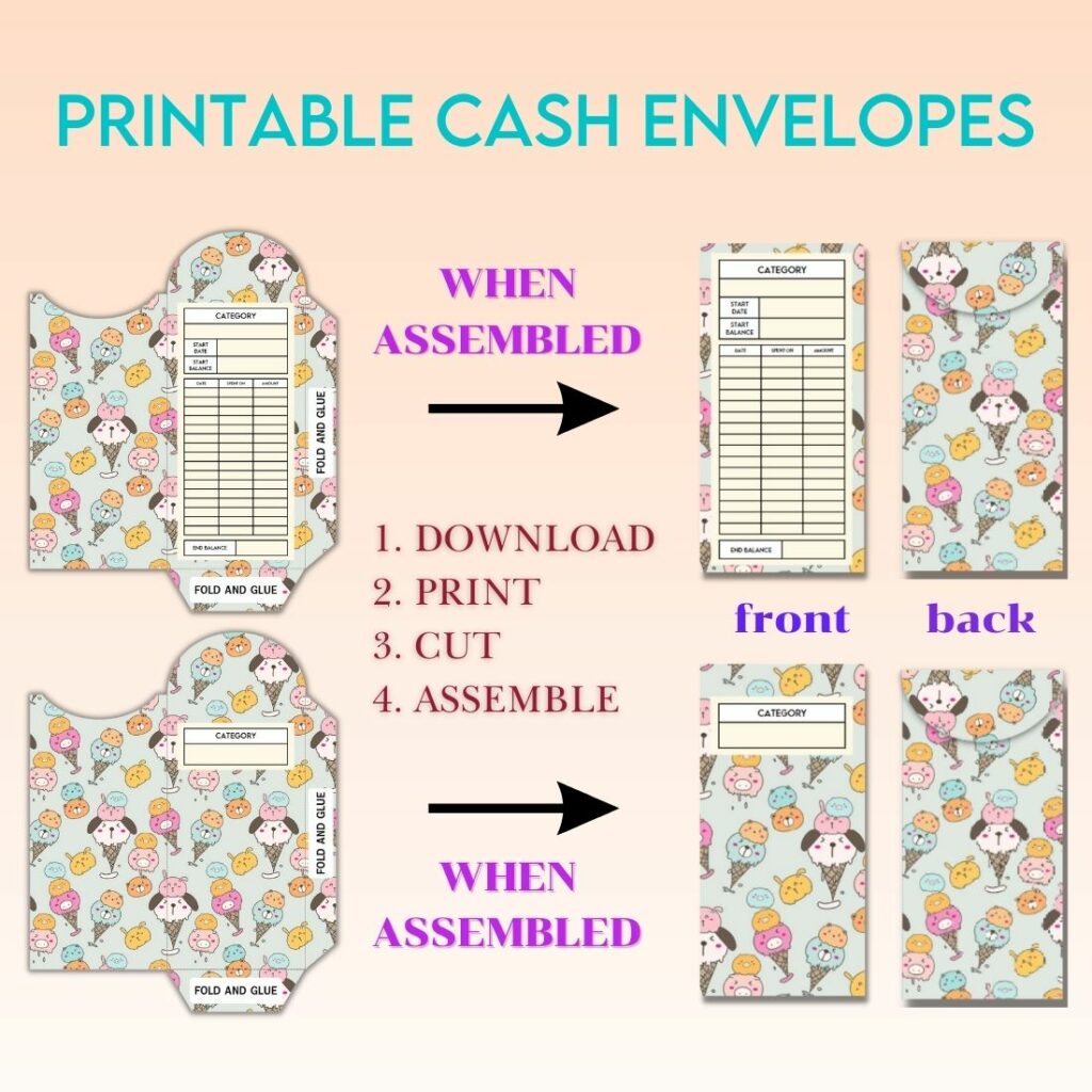 8 Printable Cash Envelopes #2 - MasterBundles