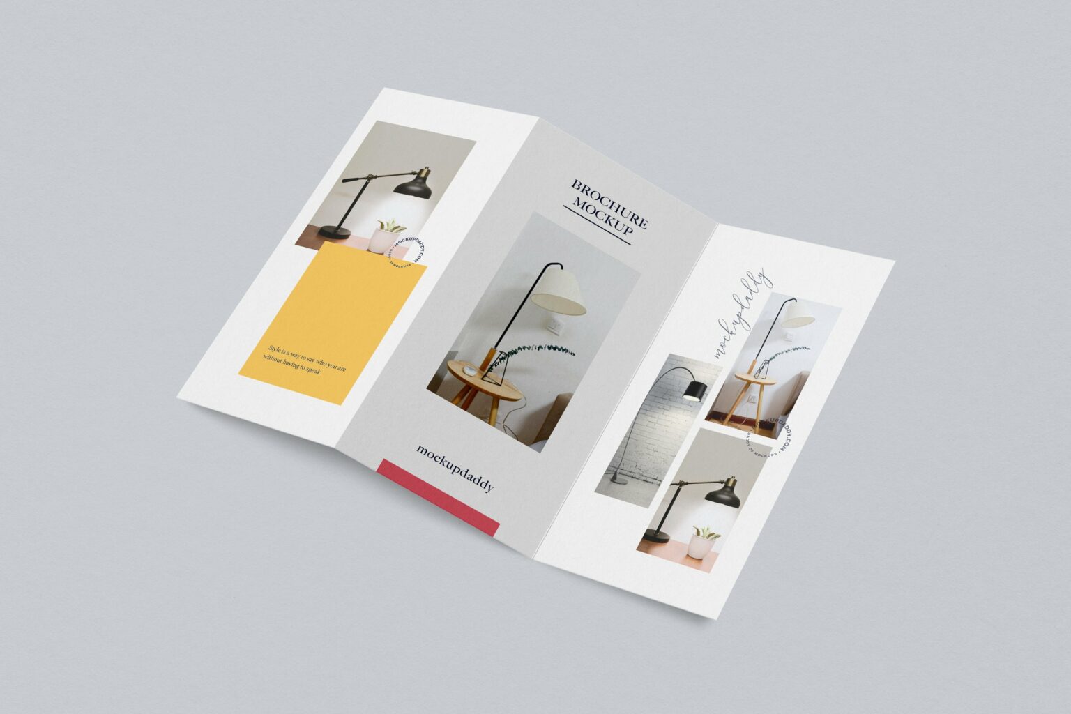 3 Folds DL Brochure Mockup – MasterBundles