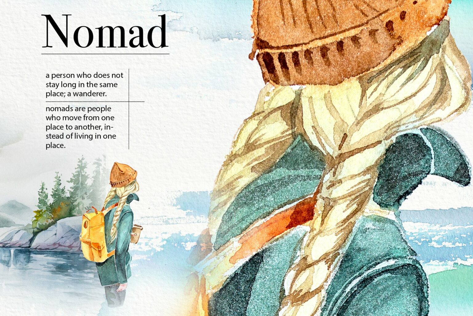 Watercolor Nomad Clipart Set – MasterBundles