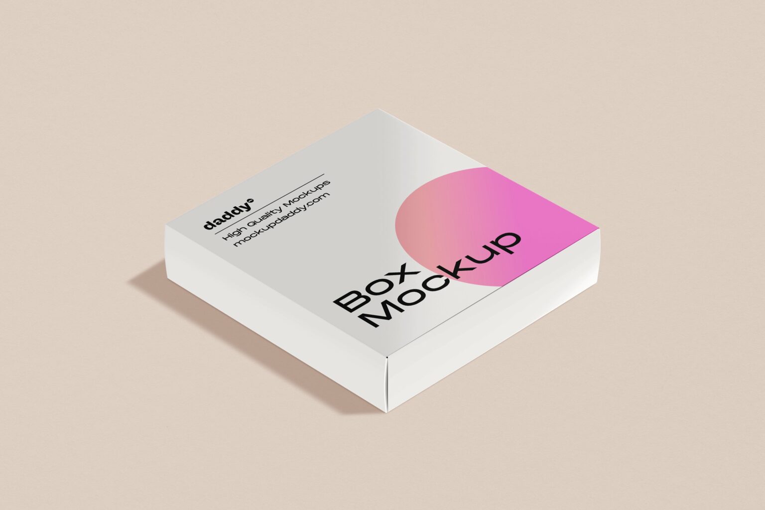 Thin Square Box Mockup – MasterBundles