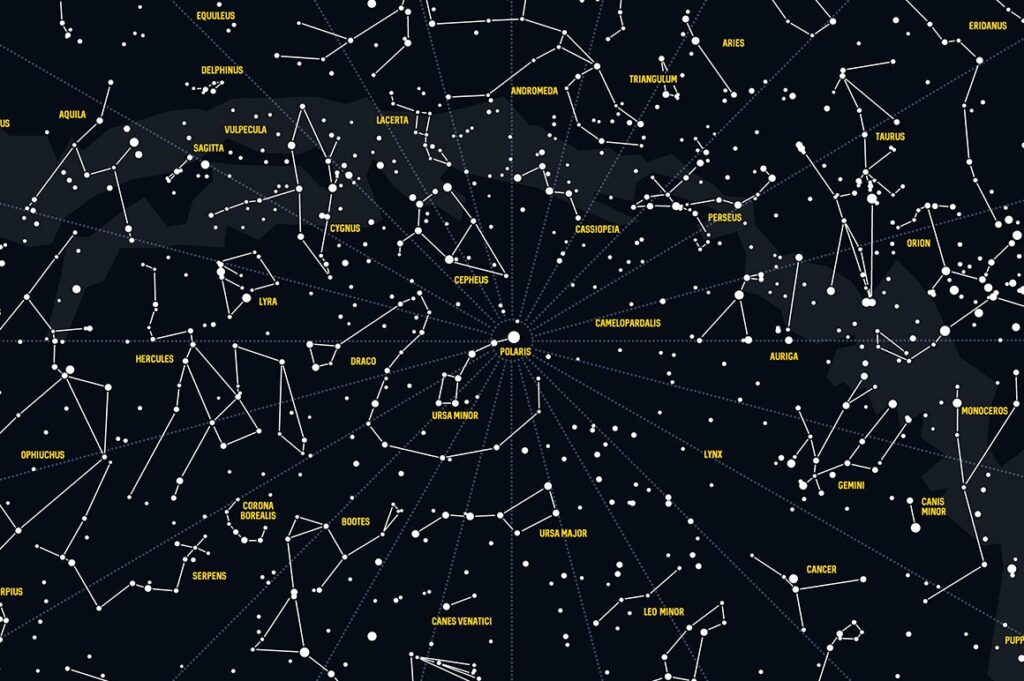 Night Sky with Constellations – MasterBundles