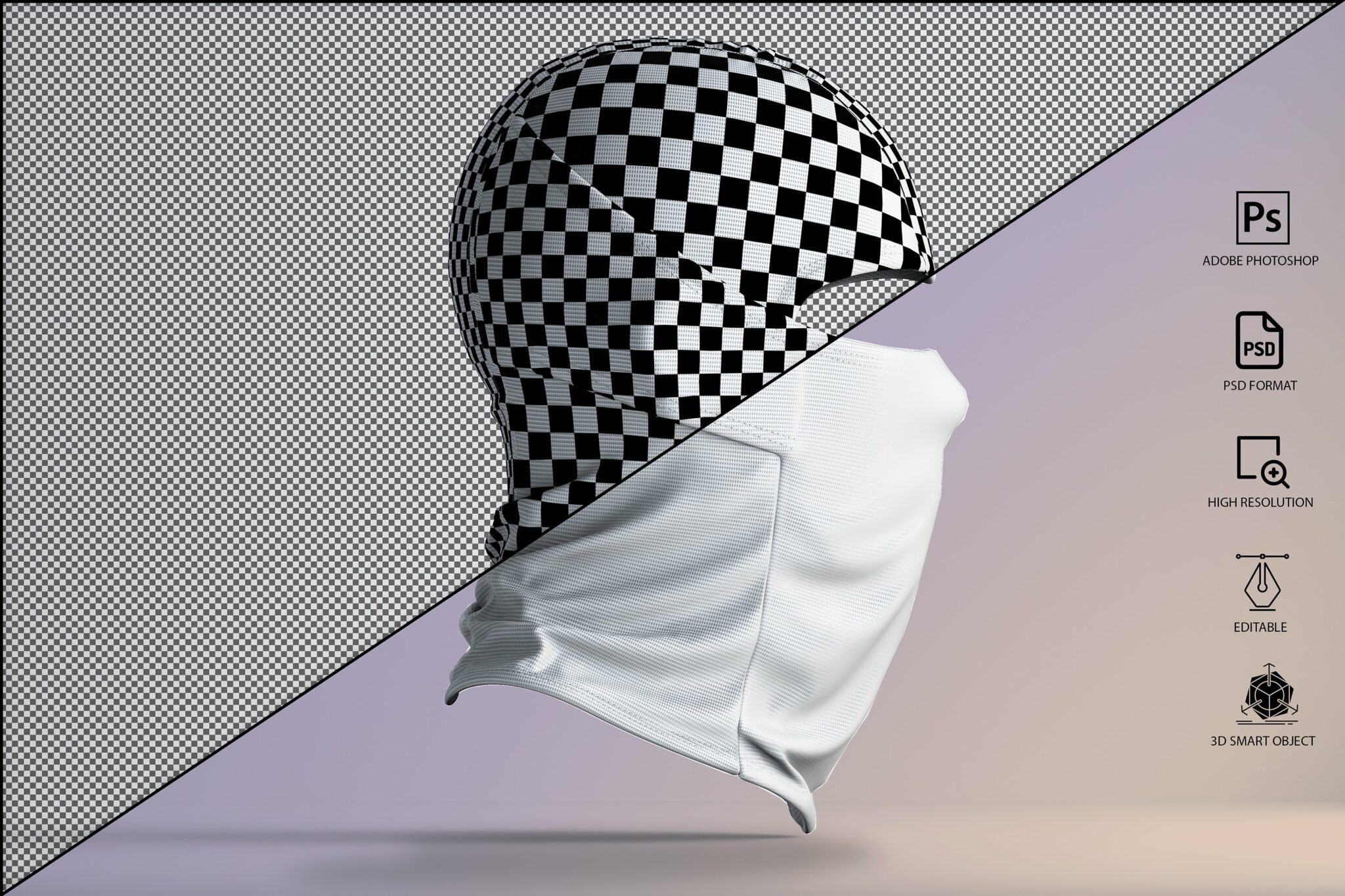 Balaclava Mask Mockup – MasterBundles