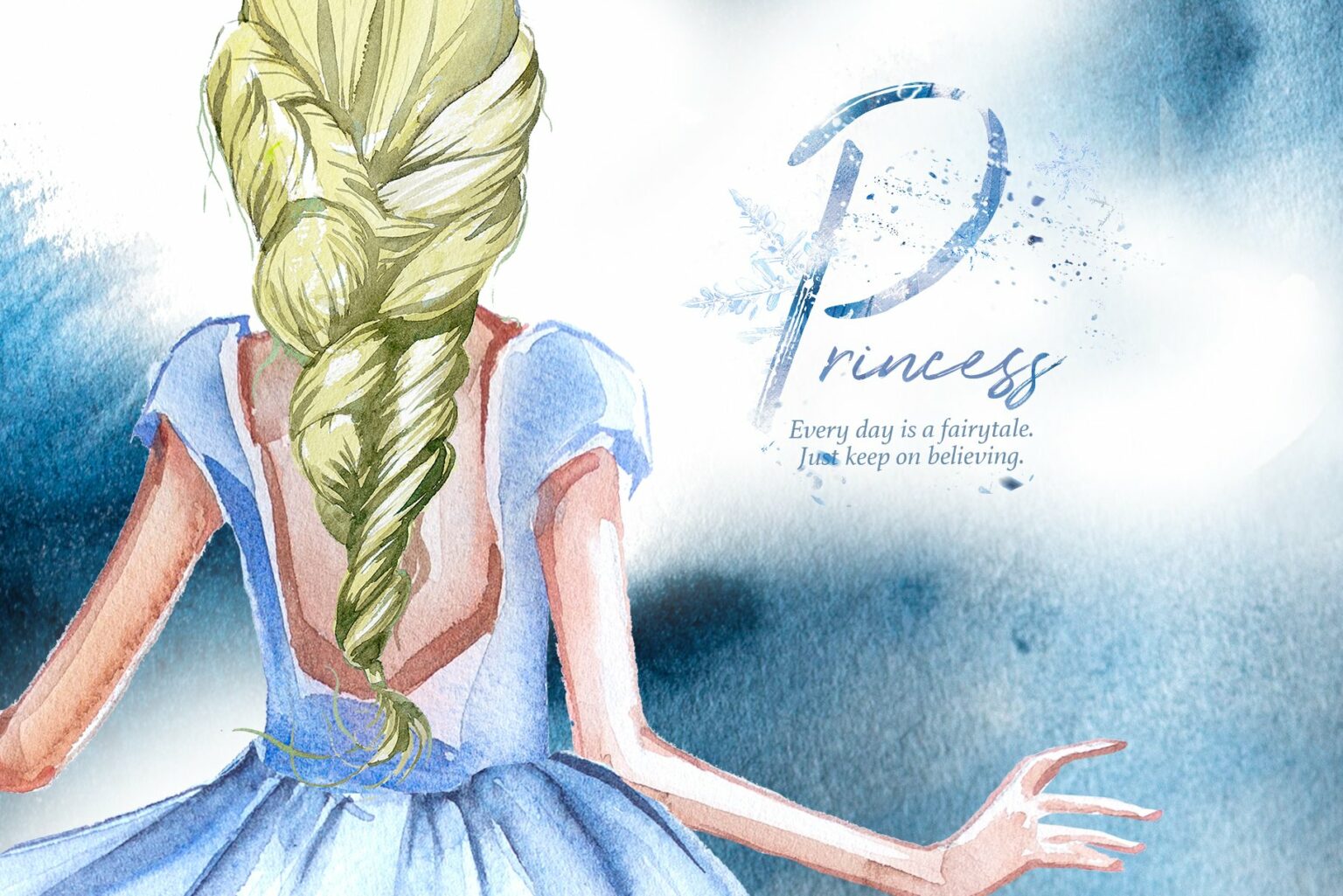 Watercolor Princess Clipart Set – MasterBundles