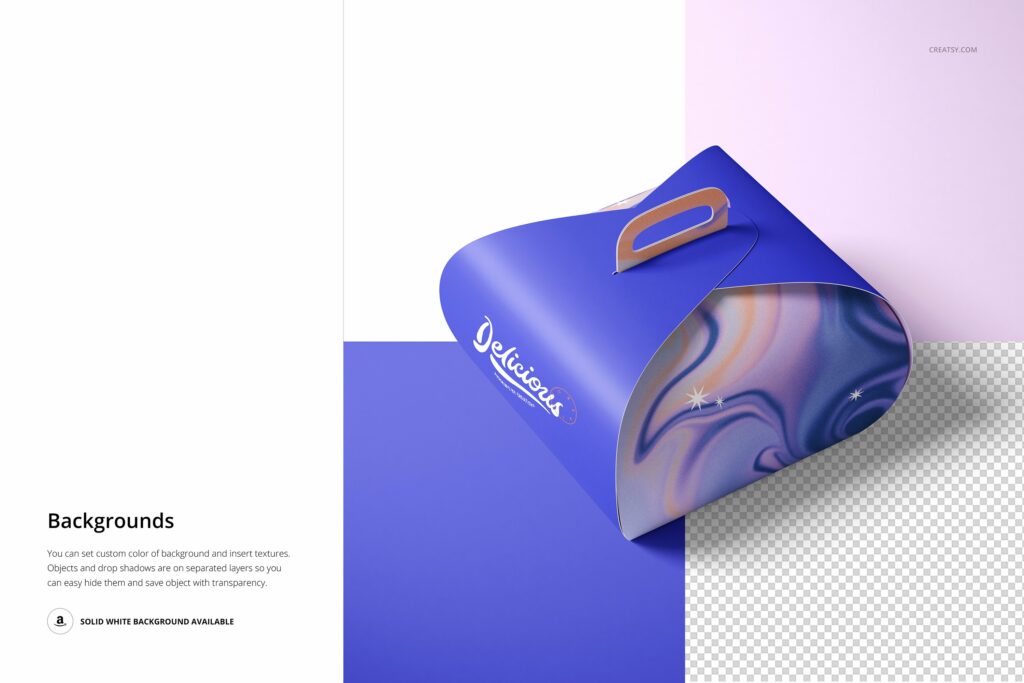 Curved Cake Box Mockup Set 2 – MasterBundles
