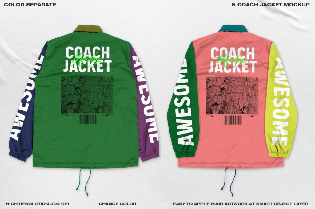 5 Coach Jacket - Mockup – MasterBundles