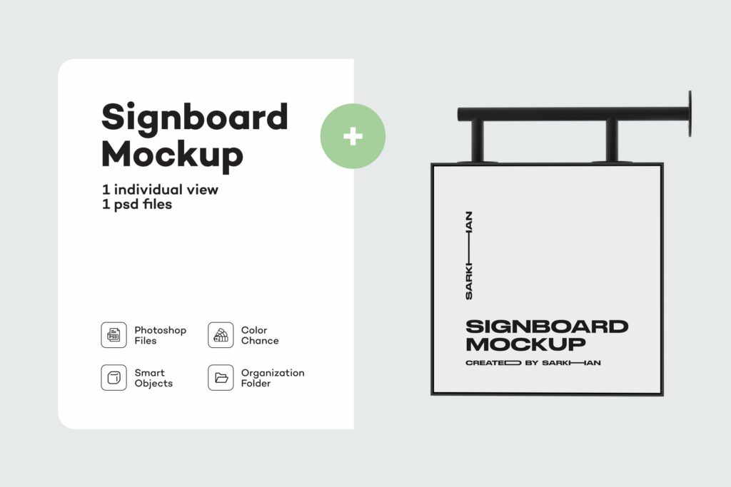 Plastic Square Signboard – MasterBundles