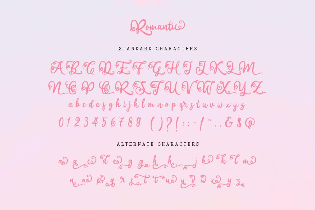 Romantic Script Font – MasterBundles