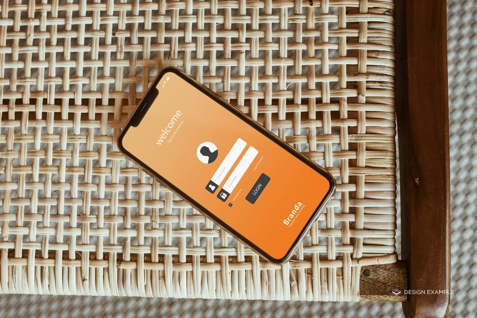 Smartphone on Scenes Mock-up – MasterBundles