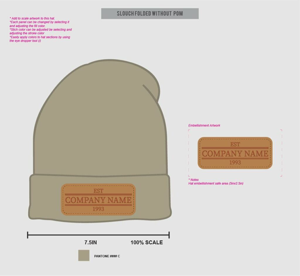 Hat Template - Beanies – MasterBundles