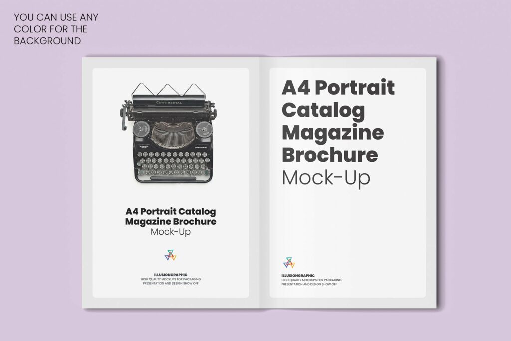 A4 Portrait Magazine Brochure Mockup – MasterBundles