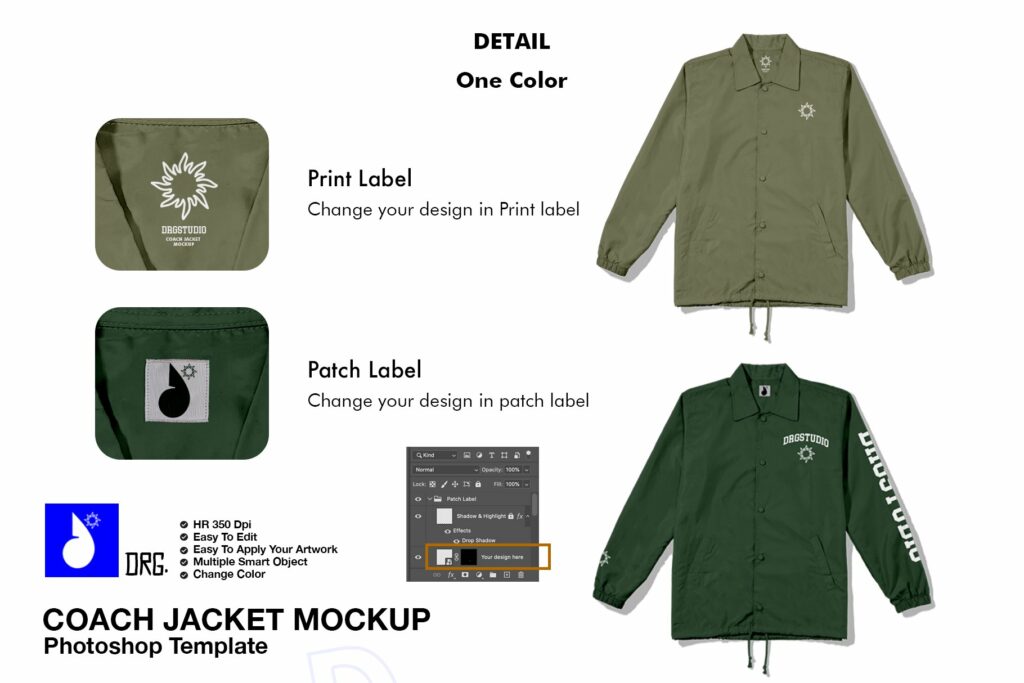 Coach Jacket Mockup – MasterBundles