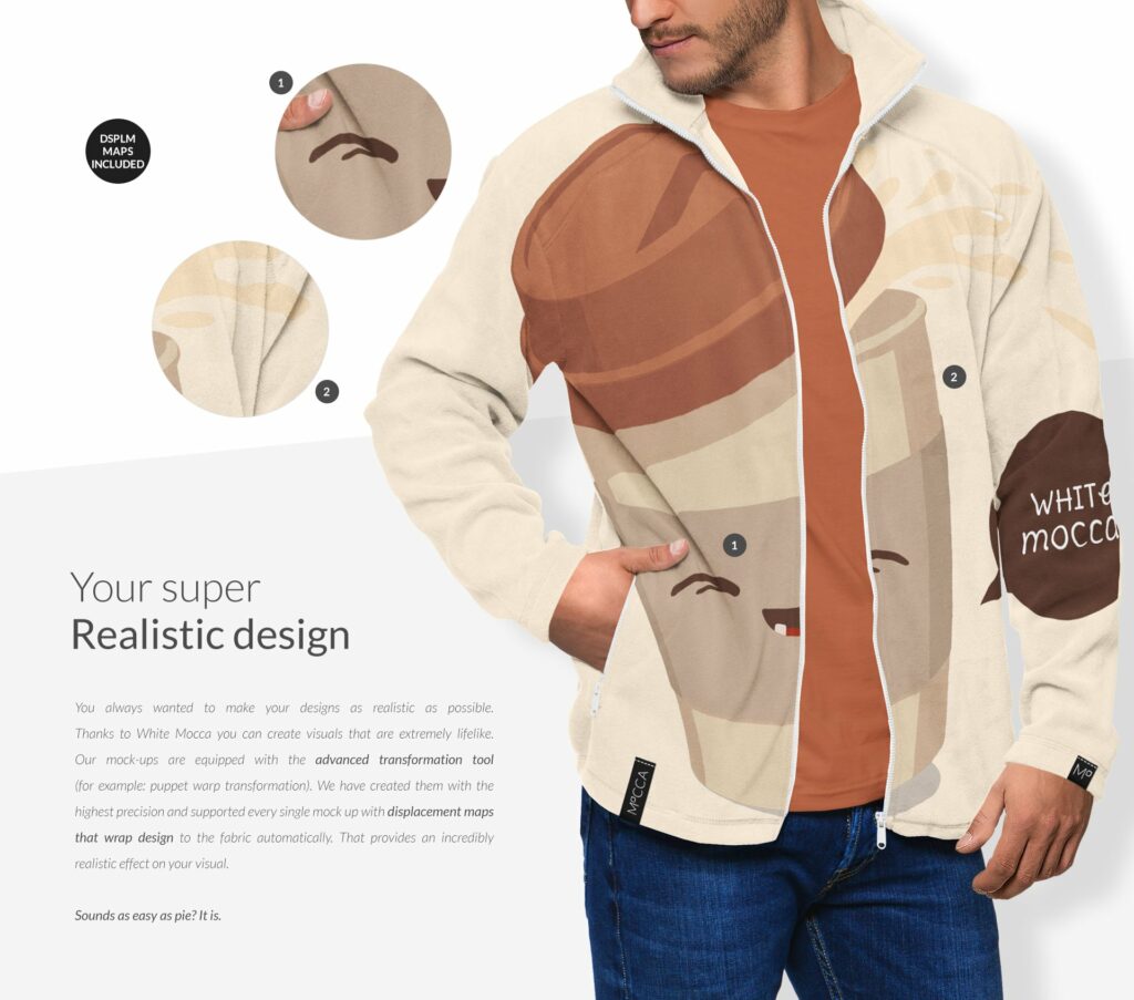Men Fleece Mock-ups Set FREE DEMO – MasterBundles