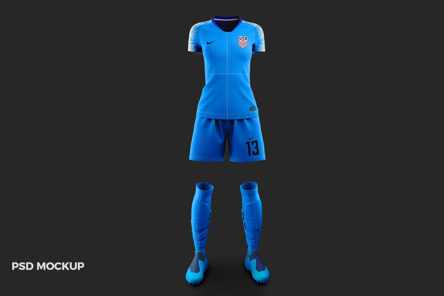 Women's Soccer Kit Mockup - Front – MasterBundles